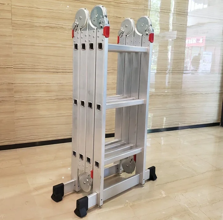 4x2-4x3-4x4-4x5-4x6-Step-Aluminum-Folding-Hinge-Ladder-Home-Use-Multi ...