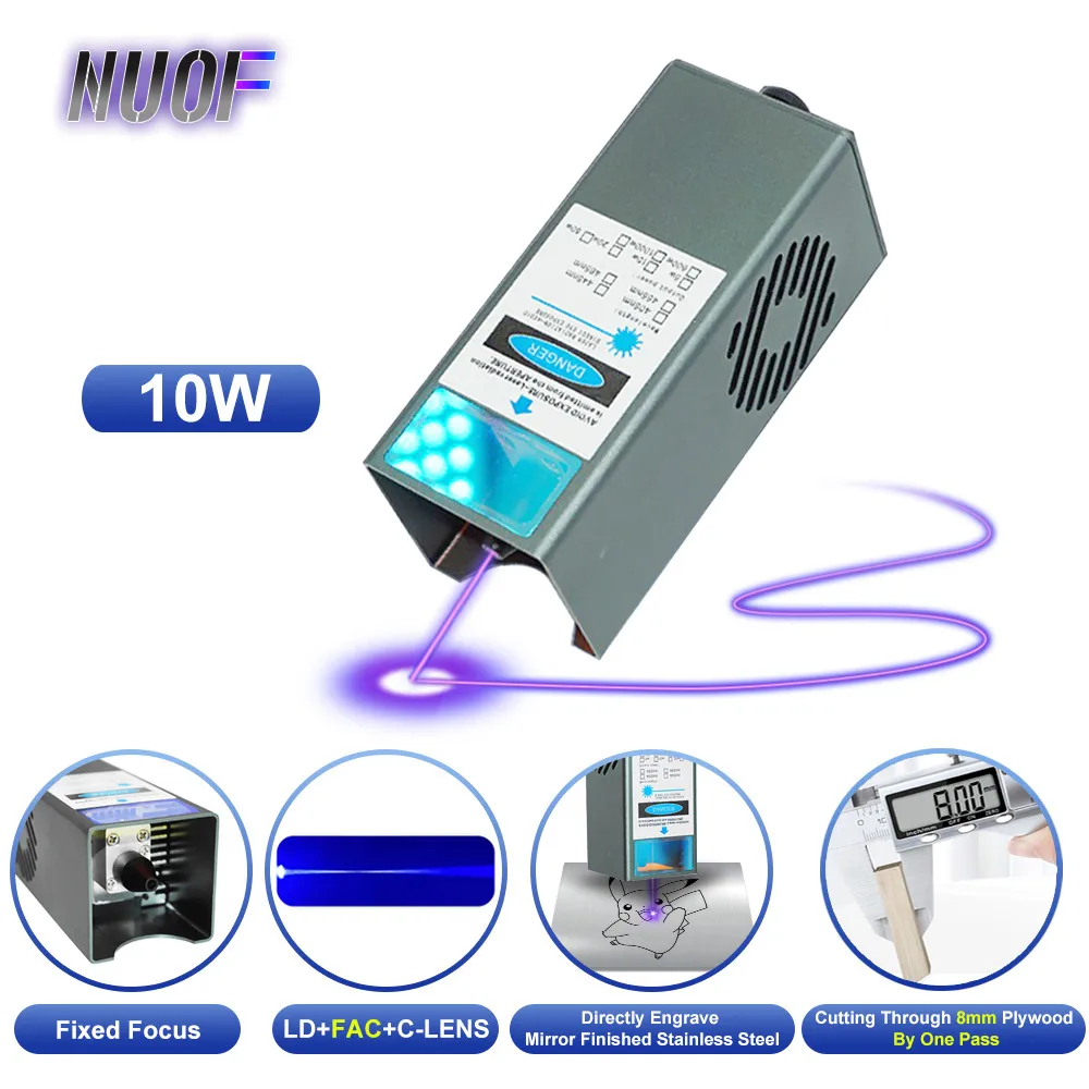 NUOF-40W-20W-10W-Optical-Power-Laser-Module-with-Air-Assist-CNC-Blue ...