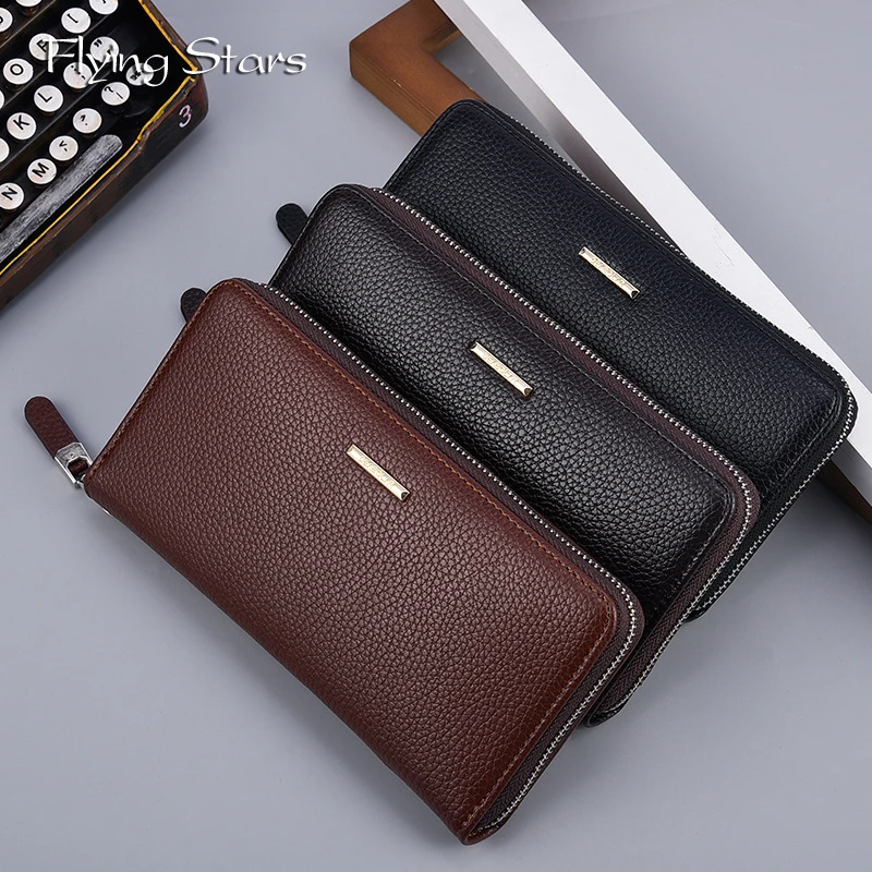 Men-s-Handheld-Phone-Bag-Fashionable-Handbag-PU-Leather-Men-Long-Wallet ...