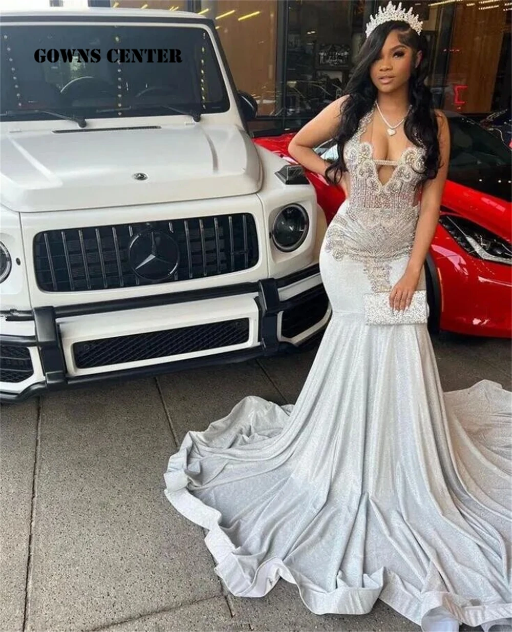 Beauty-Contest-Silver-Crystal-Slay-Queen-Rhinestones-Prom-Dresses-For ...