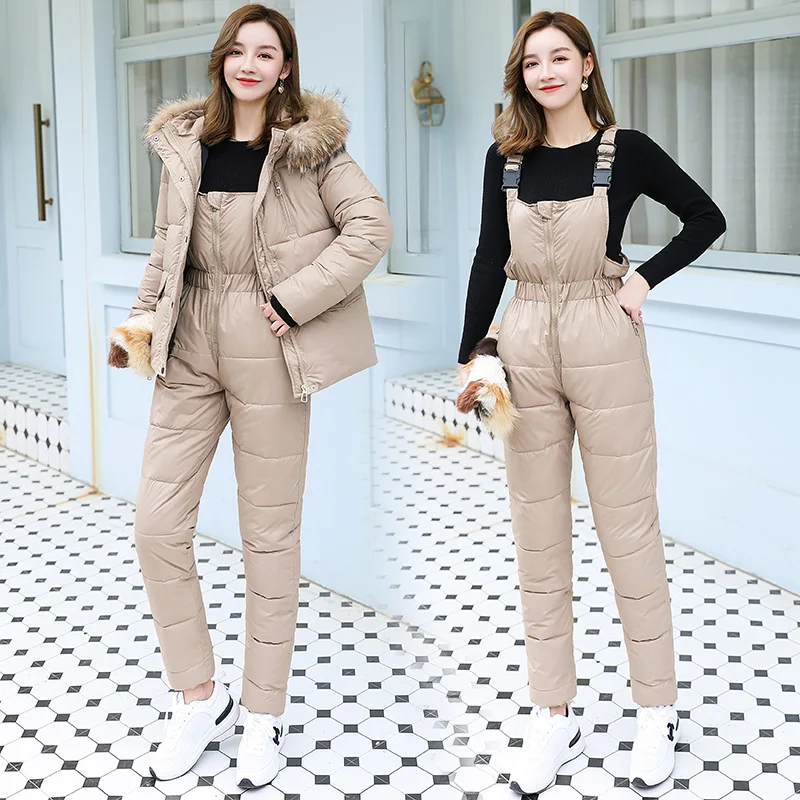 Overall Frauen Jacke Parka Im Freien Warme Anzüge One Piece Bodysuit ...