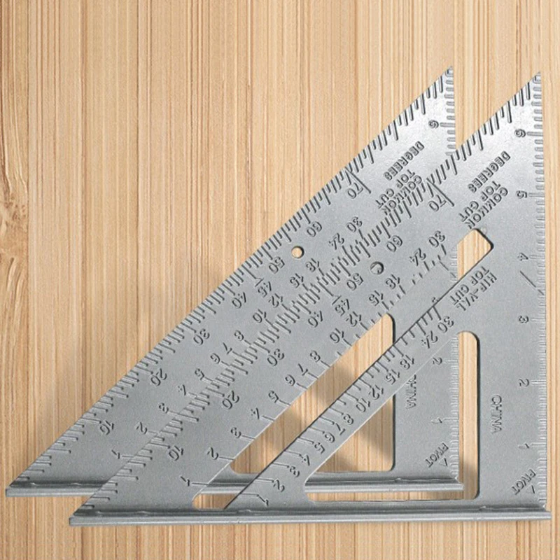 Aluminum Alloy square Triangle Ruler 7 Inch Carpentry Measuring Square ...