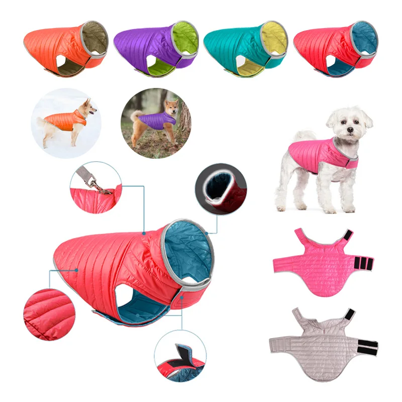 Reversible-Small-Dog-Down-Jacket-Dual-Colors-Reflective-Winter-Dog ...