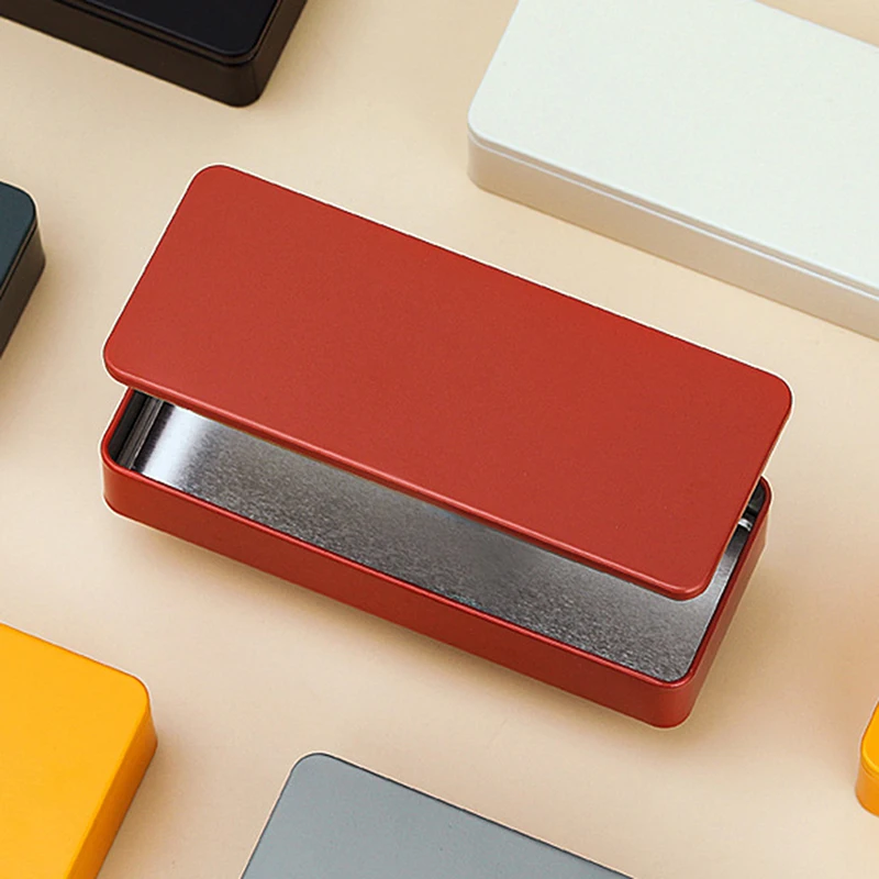 Multicolor-Metal-Rectangular-Storage-Box-Container-with-Lid-Small-Tin ...