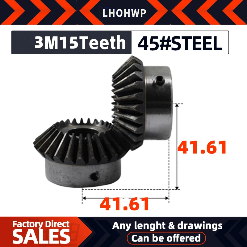 2pcs-Bevel-Gear-3M-15Teeth-Inner-Hole-12-14-15mm-Gear-90-Degrees ...