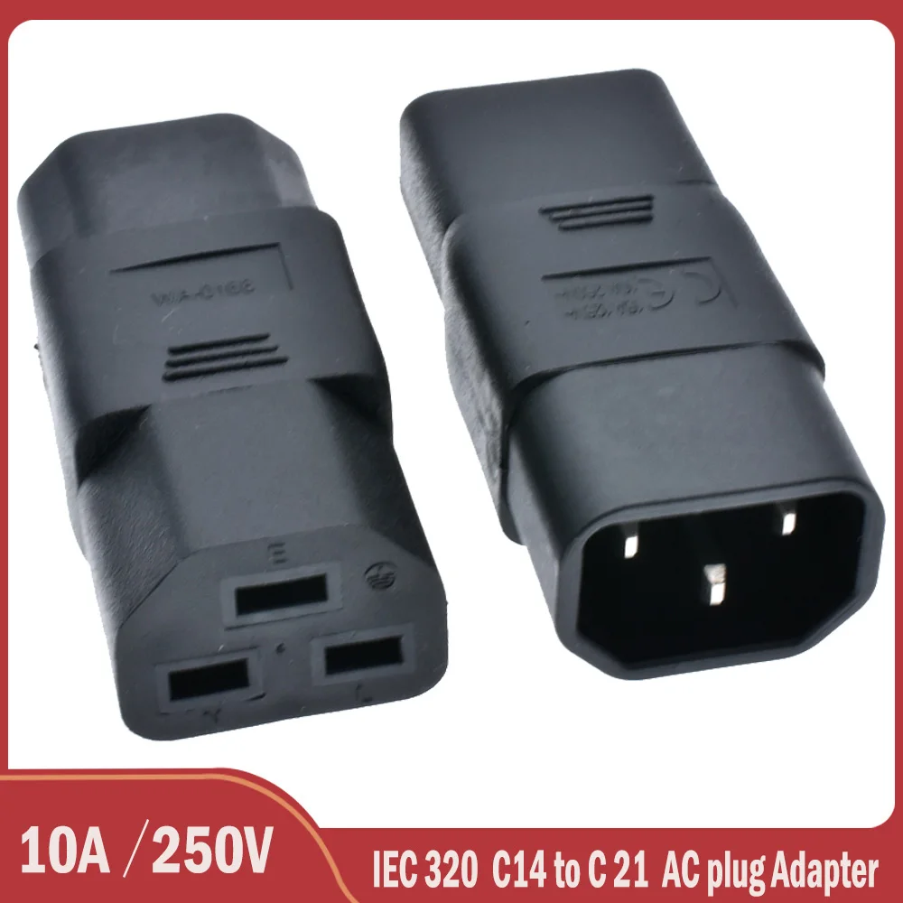 IEC C14 to C21 UPS power plug adapter 10A to 16A electric converter WA-0168