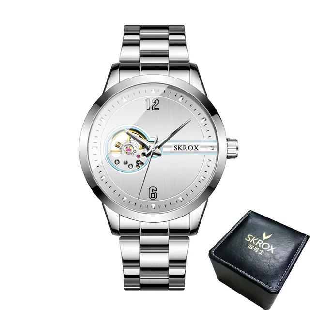 2024 New SKROX Famous Brand Authentic Hollow Out Automatic Noctilucent ...