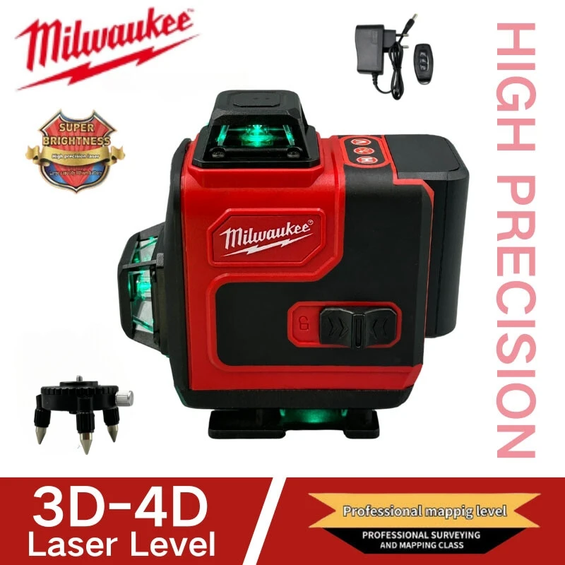Milwaukee-16-Lines-4D-Laser-Level-Auto-Self-Leveling-Horizontal ...