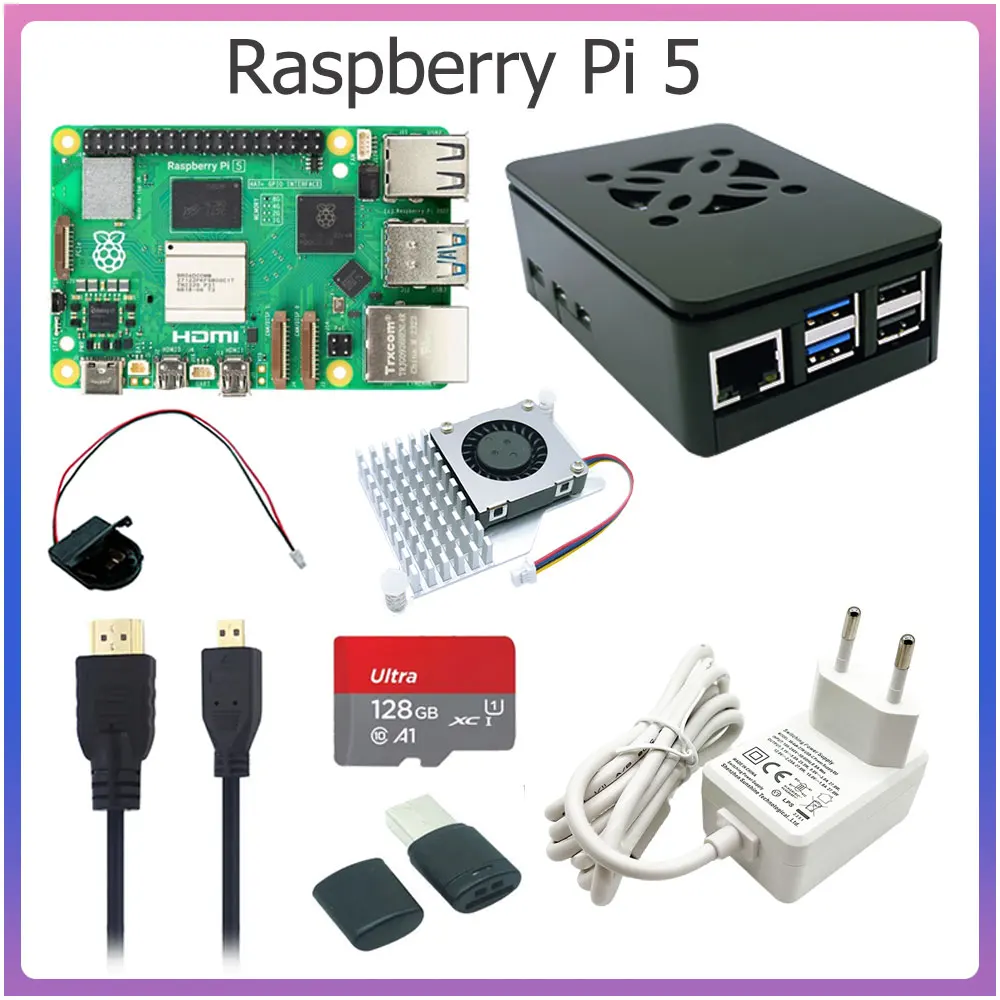 Raspberry-Pi-5-4GB-8GB-RAM-Dev-Board-Computer-2-4GHz-Cortex-A76-CPU ...