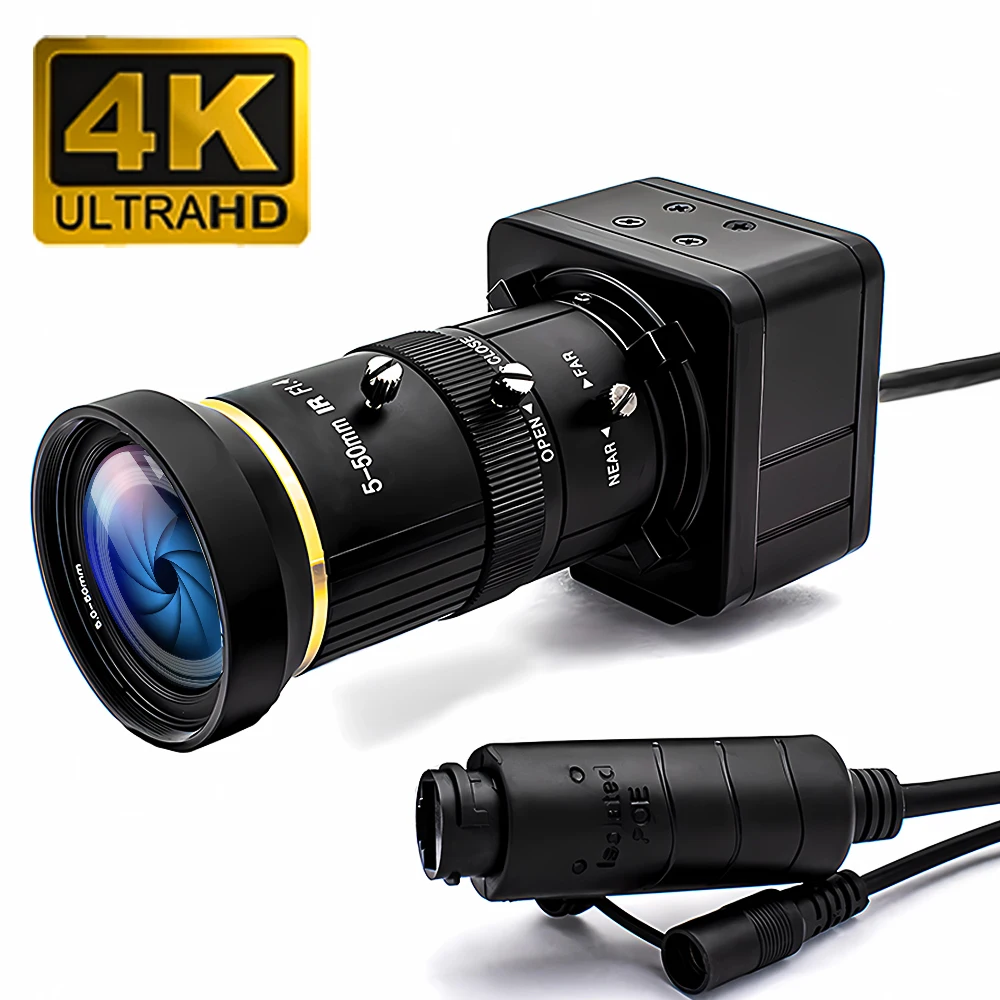 WGWK 4K IP Camera IMX415 SSC339G CMOS 8MP 5-50mm Manual Varifocal Lens ...
