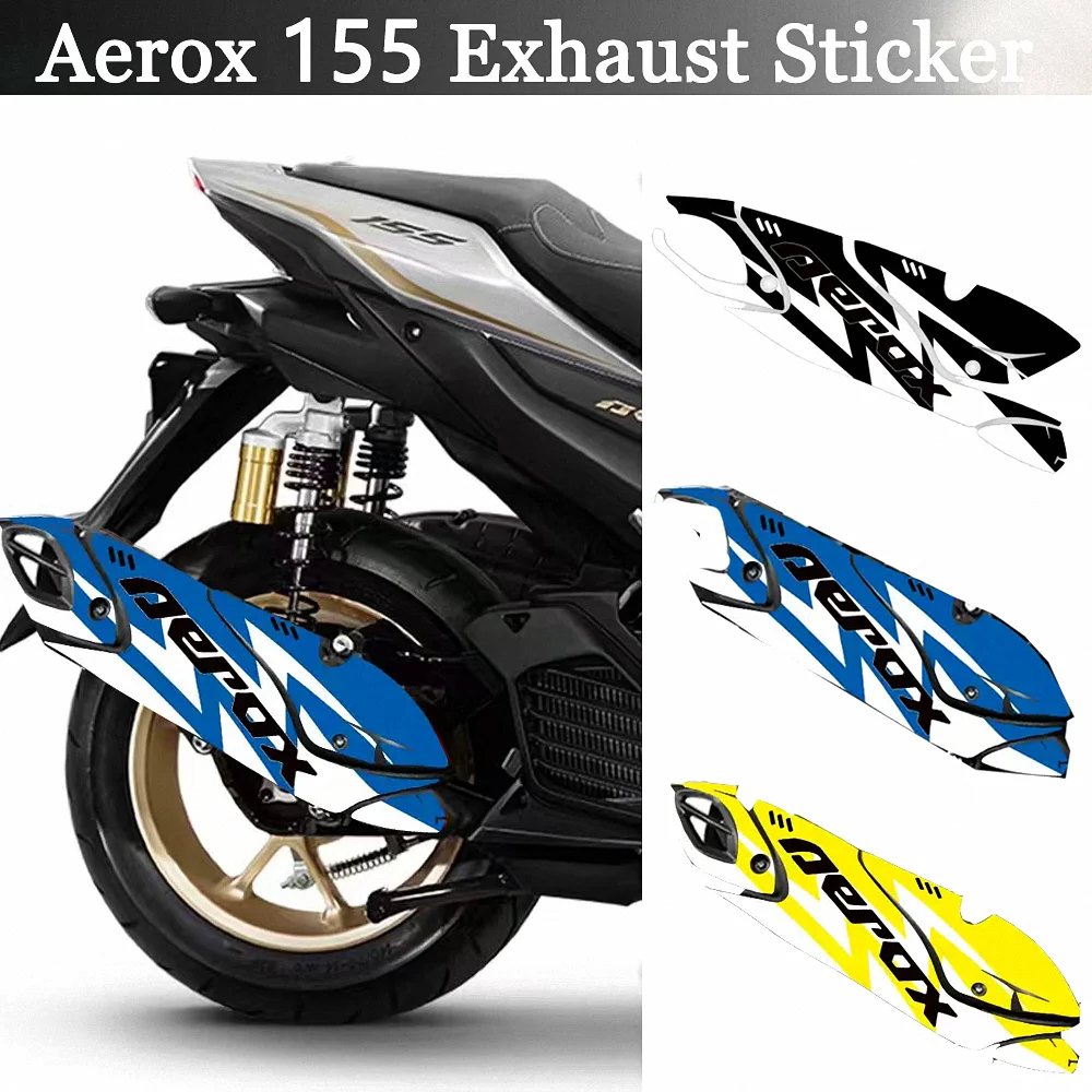 For-Yamaha-Aerox-155-Exhaust-Stickers-Seat-Sports-Protectors-Decals ...