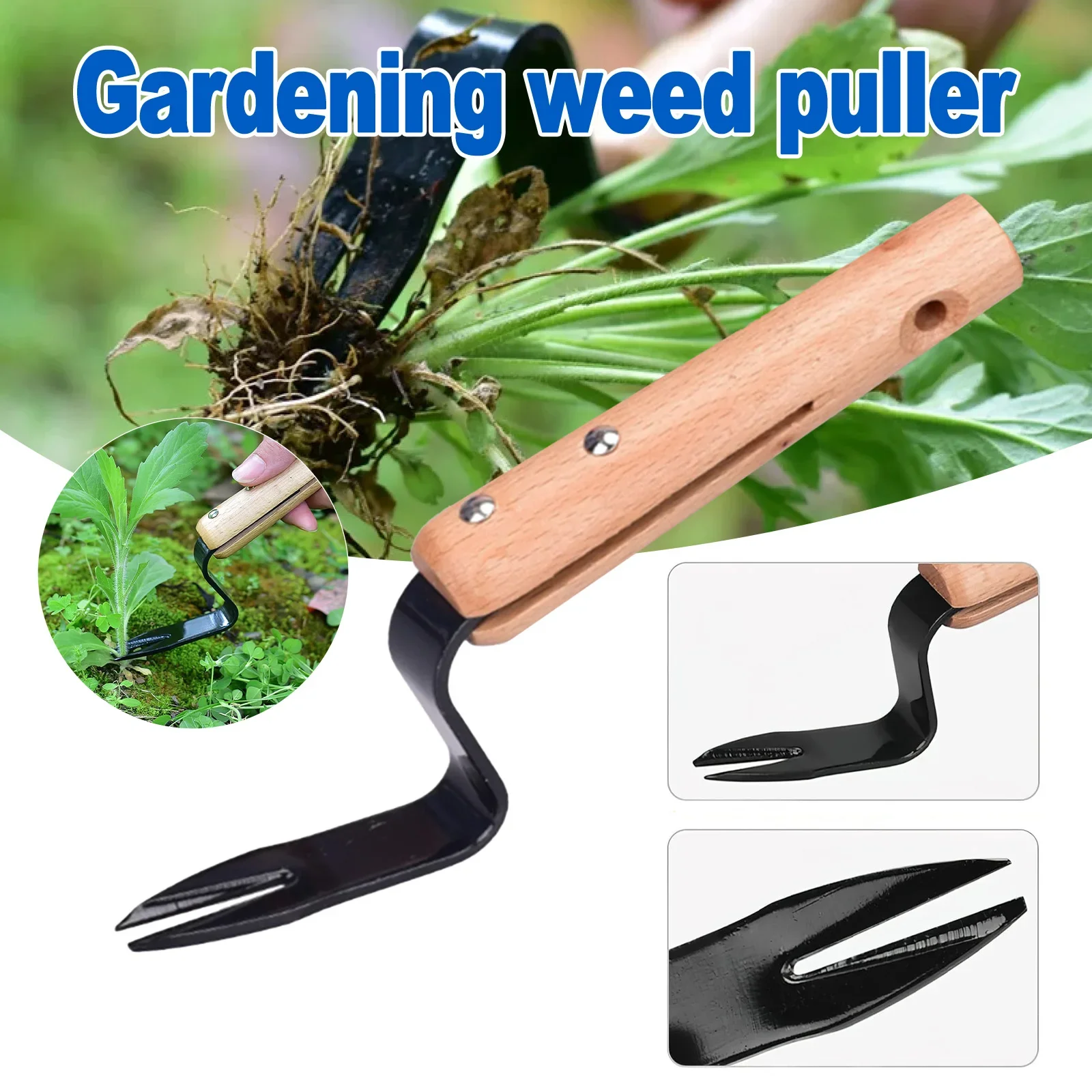Effortless Weed Removal Tool Handheld Dandelion Puller Garden Fork ...