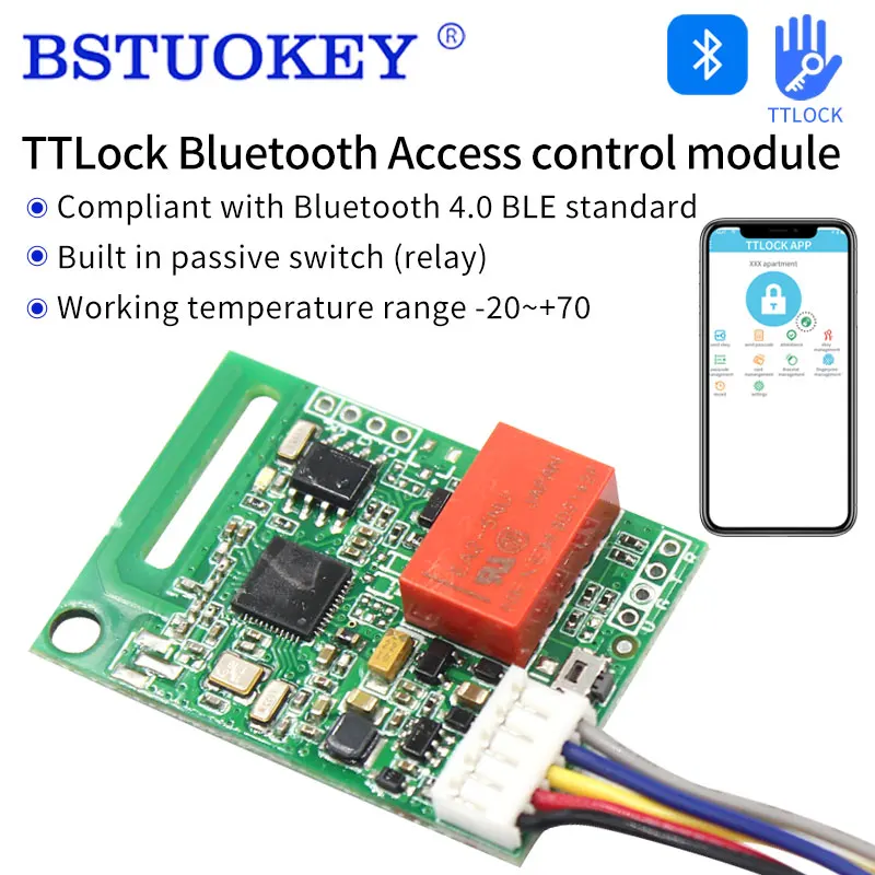 TTLOCK-App-Bluetooth-Reader-Module-Relay-Switch-Antenna-UART-Output-for ...