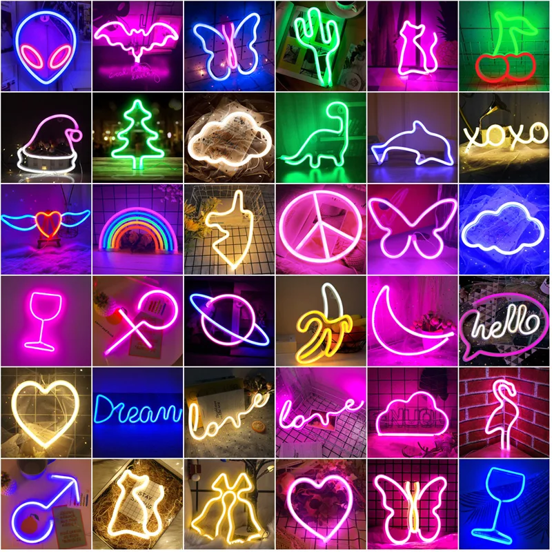 LED-Neon-Night-Light-Wall-Hanging-Neon-Sign-for-Kids-Room-Home-Bedroom ...