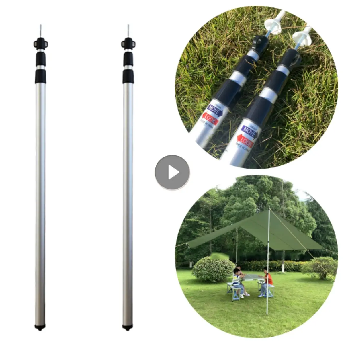 Tent-Pole-Bears-The-Maximum-Tension-Telescopic-Adjustable-Column-Bold ...