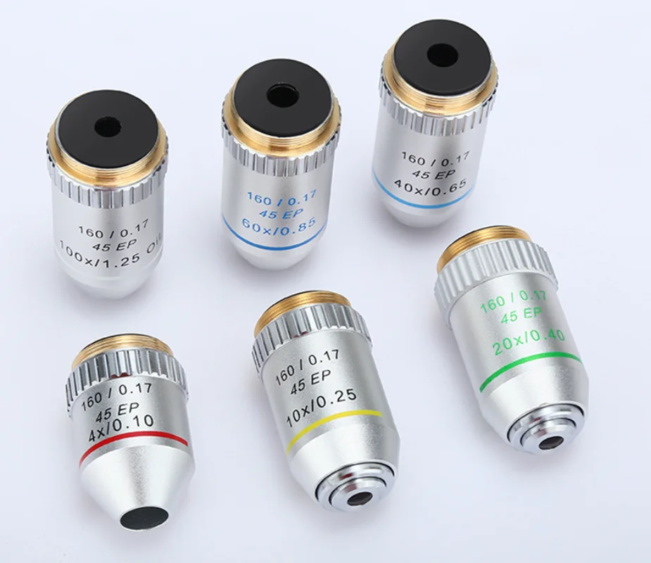 Biological-Microscope-Achromatic-Objective-Lens-CFI-ACH-Object-Glass ...