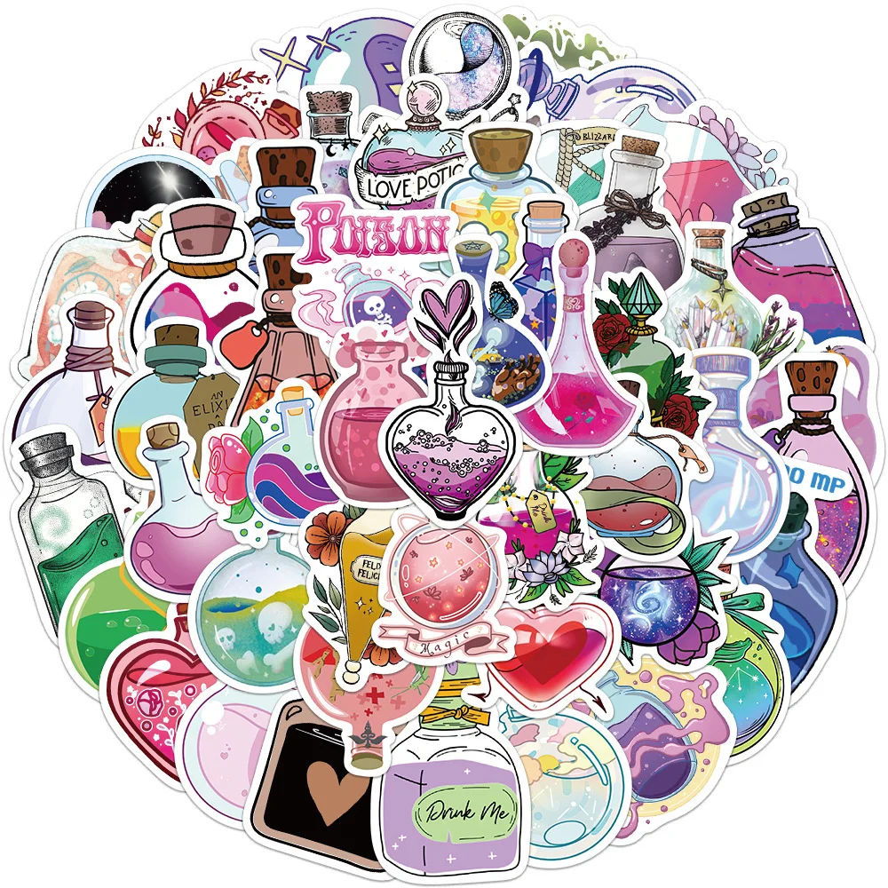 Phone Sticker Pack | Poison Stickers | Craft Supplies | Potion Bottle ...