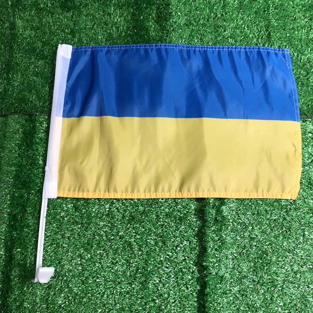 CUSTOM FLAG 30*45cm Ukraine car flag Ukraine car waving Flag National ...