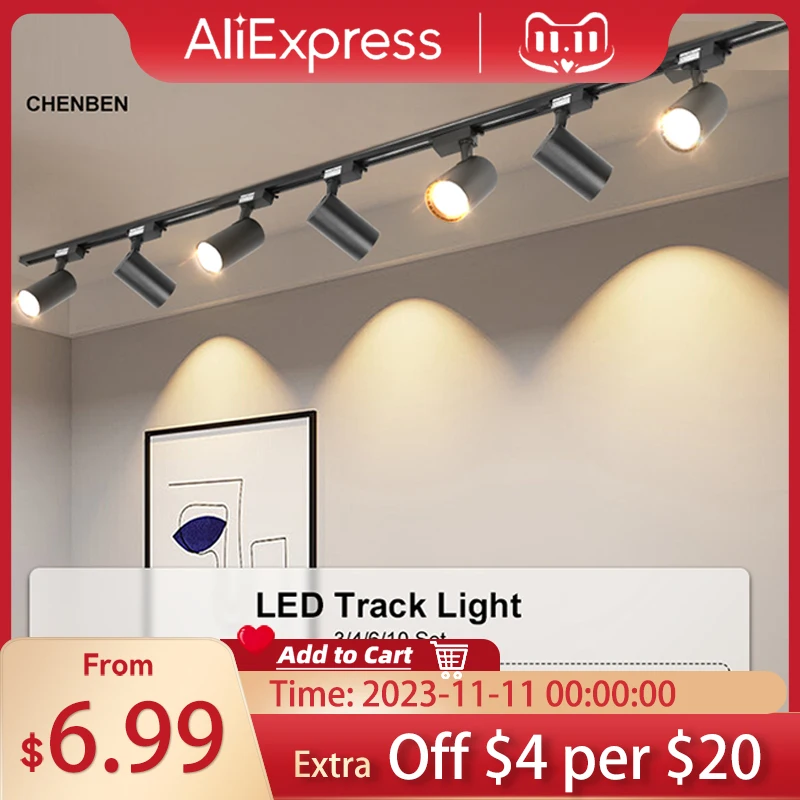 LED-Track-Light-220V-Ceiling-Spot-Led-12-20-30-40W-Ceiling-Lamp-for ...