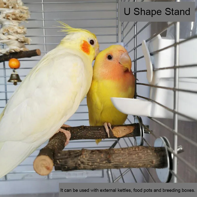 Natural-Wood-Pet-Parrot-Raw-Wood-Fork-Tree-Branch-Stand-Rack-Squirrel ...