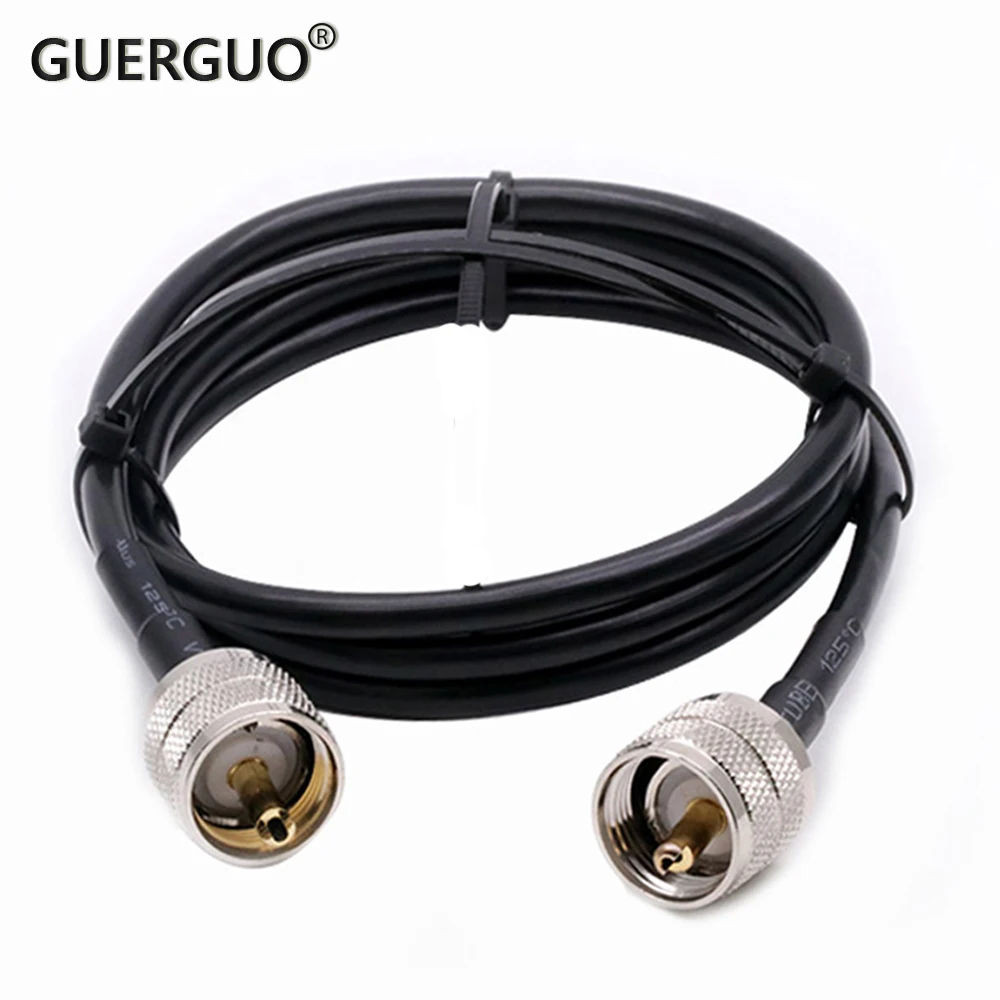 RG58-Antenna-Extension-Cable-UHF-PL-259-Male-to-UHF-SO-239-Female-PL259 ...