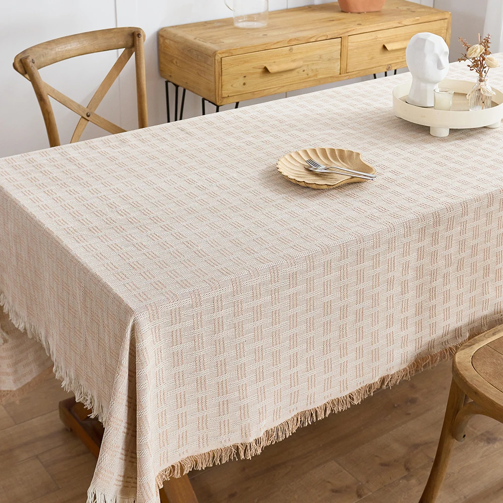 Cotton-Linen-Tablecloth-Rustic-Farmhouse-Square-Tablecloths-Burlap ...