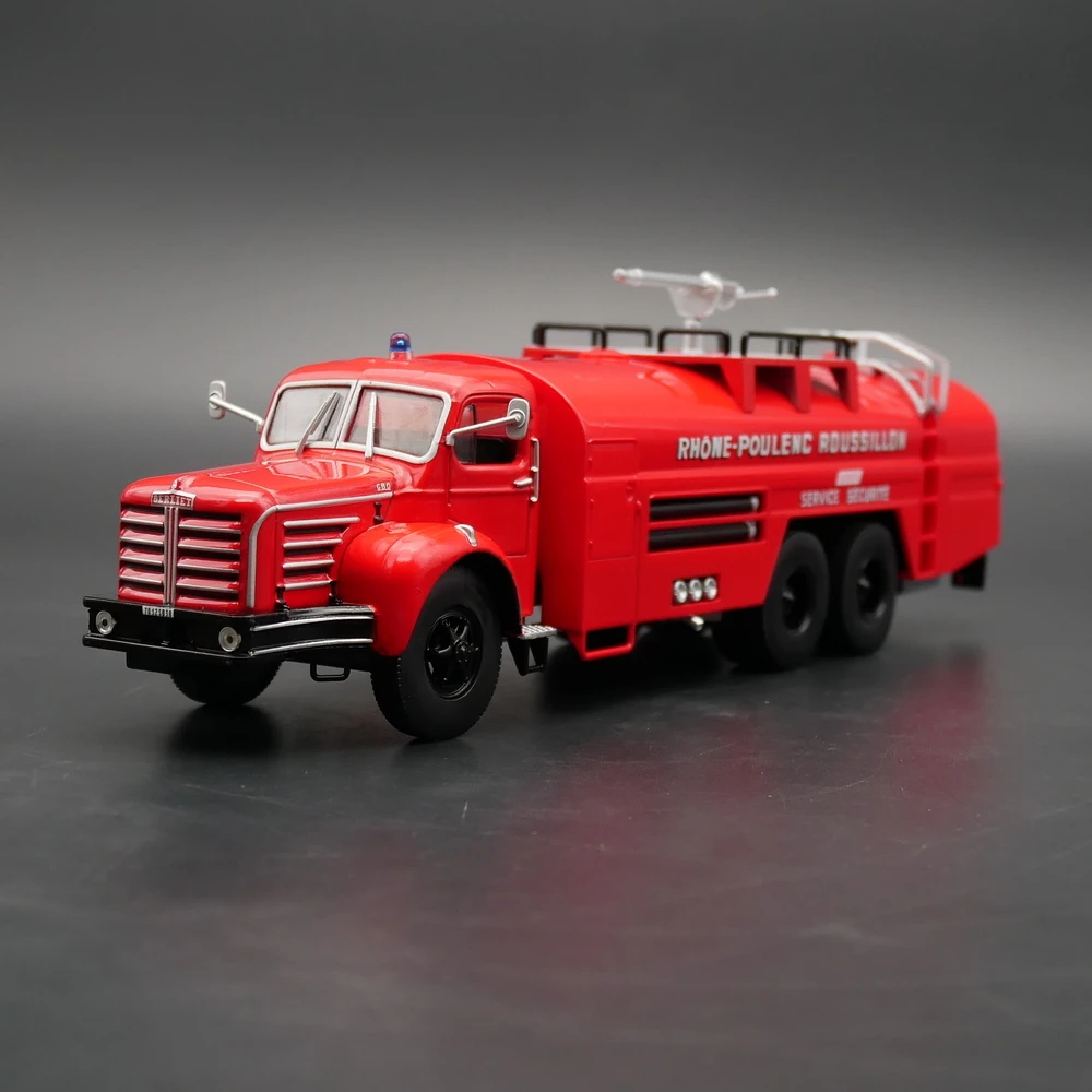Ixo 1:43 Truck Fire Engine Berliet GBO Diecast Car Model Metal Toy Vehicle