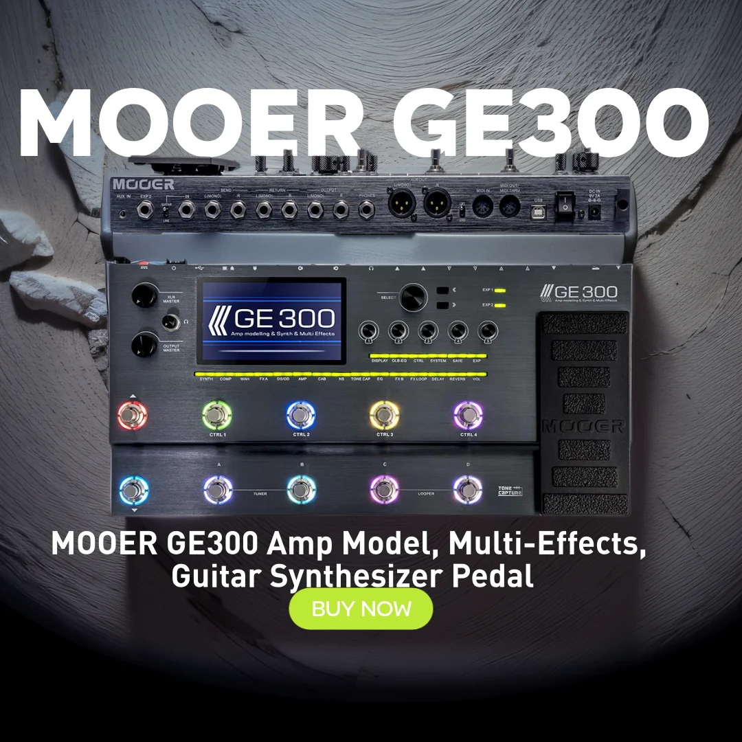 MOOER-GE300-Amp-modelo-multiefectos-Pedal-sintetizador-de-guitarra-GE300-Lite-amplificador-de ...