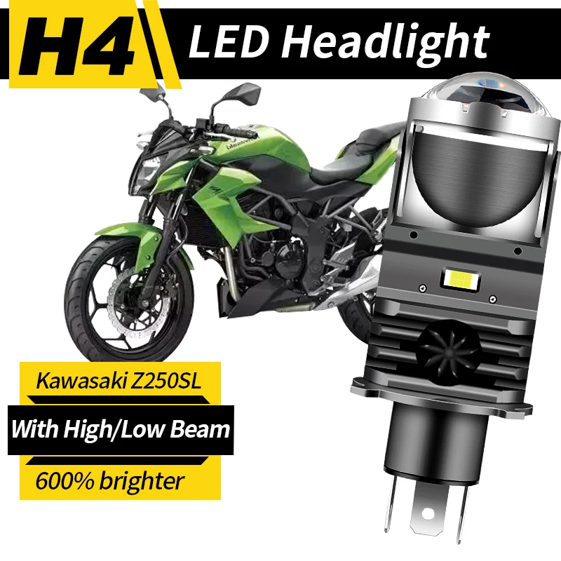 1PC-H4-LED-Headlight-Motorcycle-25W-50000LM-Lens-with-fan-White-light ...