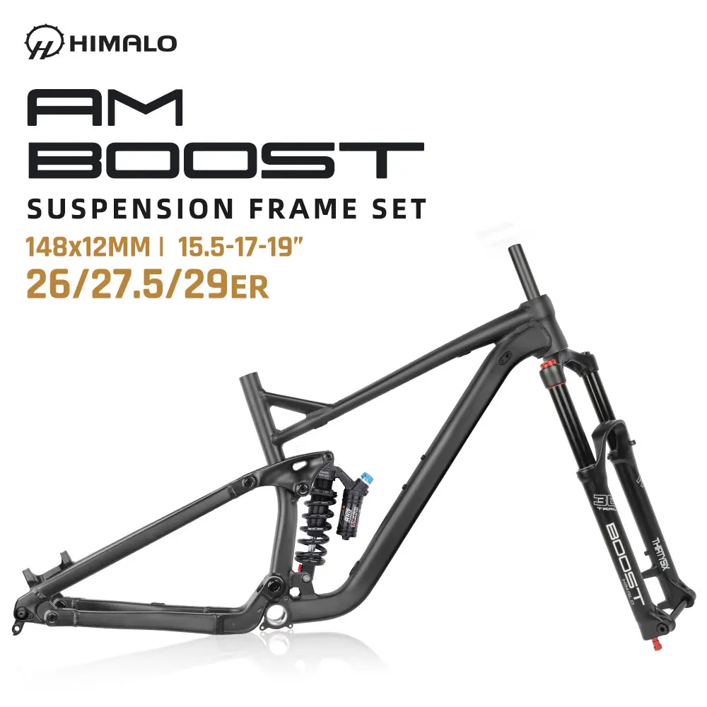 HIMALO Bicycle Frame Full Suspension Boost Frame Trail Enduro 148*12MM ...