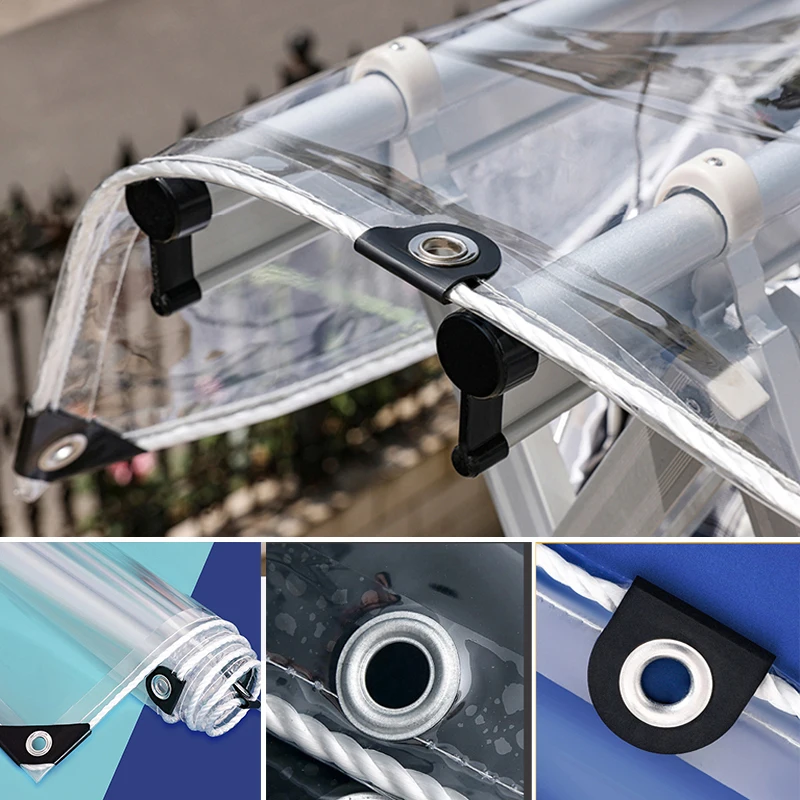 Transparente PVC lona encerado, pano impermeável, pérgola jardim ...