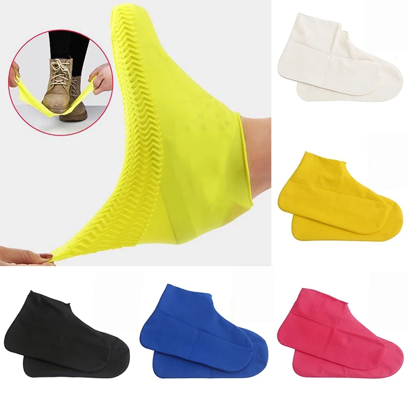 Waterproof Non-slip Silicone Shoe High Elastic Wear-resistant Unisex ...