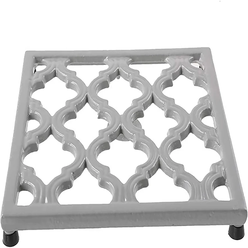 Square-Cast-Iron-Trivet-Gray-Metal-Trivets-for-Kitchen-Dining-Hot-Pot ...
