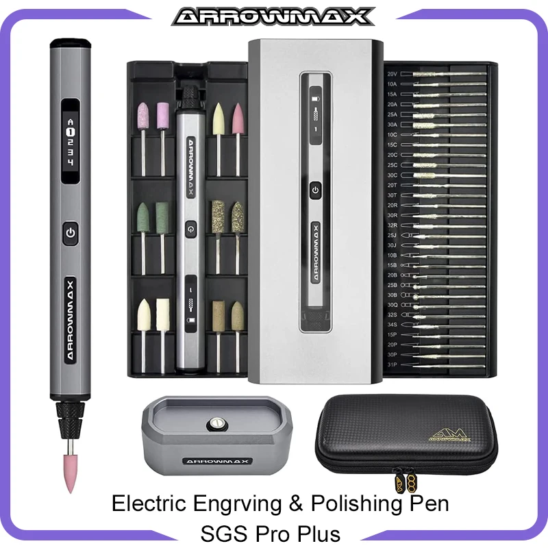ARROWMAX Smart Electric Engraving Polishing Pen (SGS Pro Plus) Wireless ...