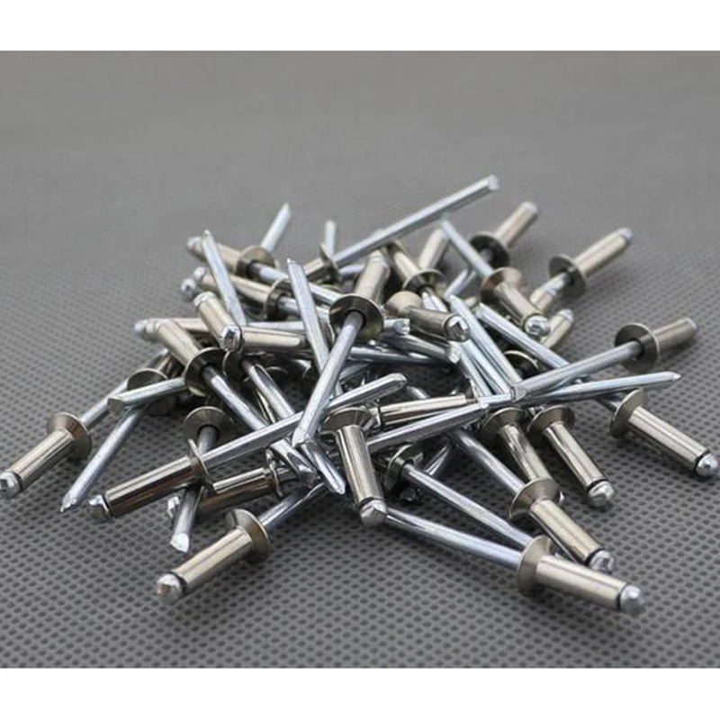 50pcs 304 Stainless Steel Core Pull Rivet Round Head Pop Rivets M3.2x6 ...