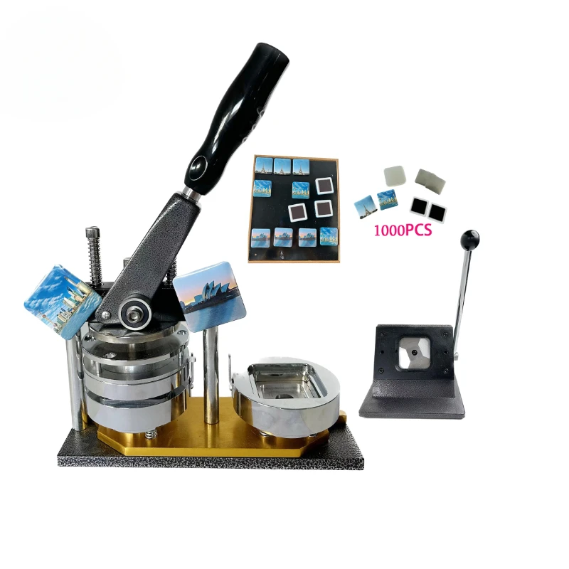 Square-50-50mm-Badge-Making-Machine-Cutter-1000-pcs-Fridge-Magnet ...