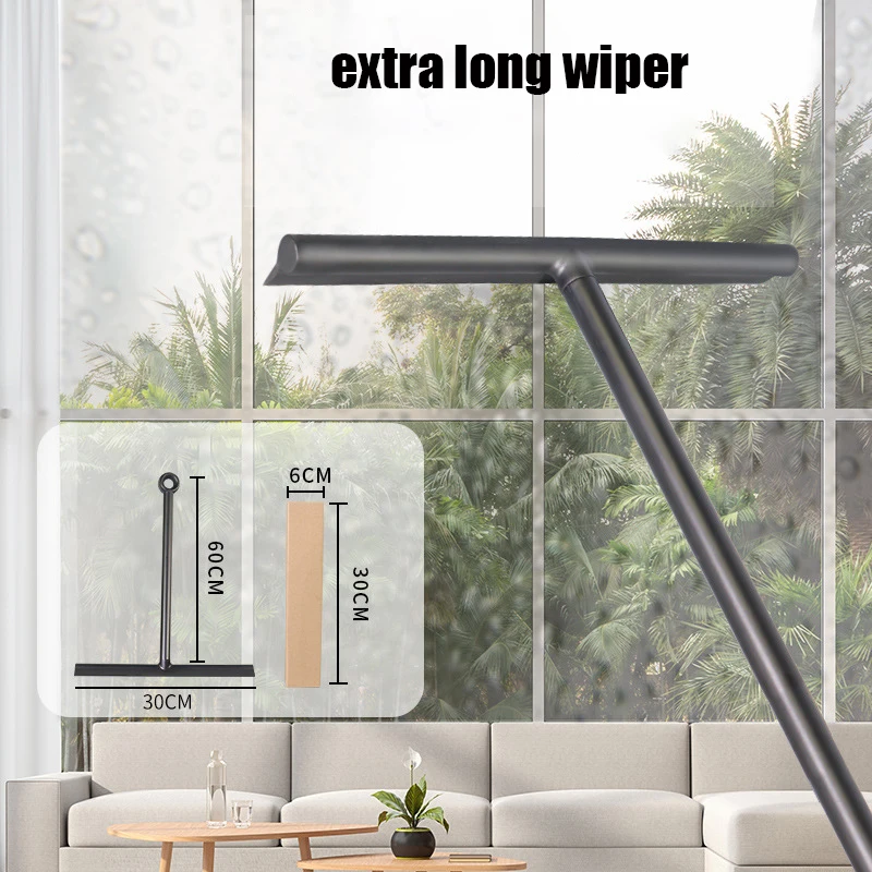 Super-Long-Shower-Squeegee-Glass-Wiper-Scraper-Window-Cleaner-with ...
