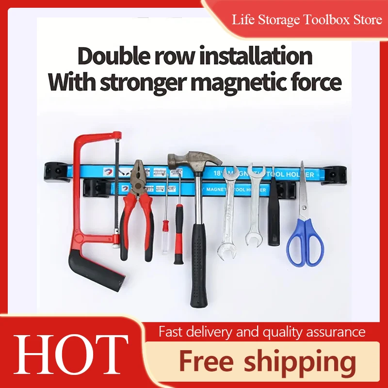 Heavy-duty-Magnet-Tool-Bar-Strip-Rack-Magnetic-Tool-Holder-Strong-Metal ...