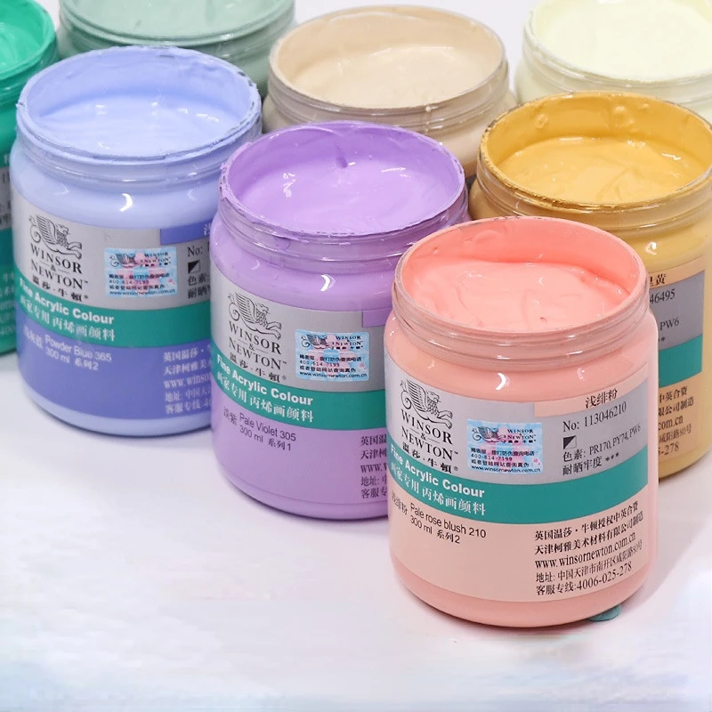 300ML Canned Acrylic Pigment for Artists DIY Hand-painted Waterproof ...