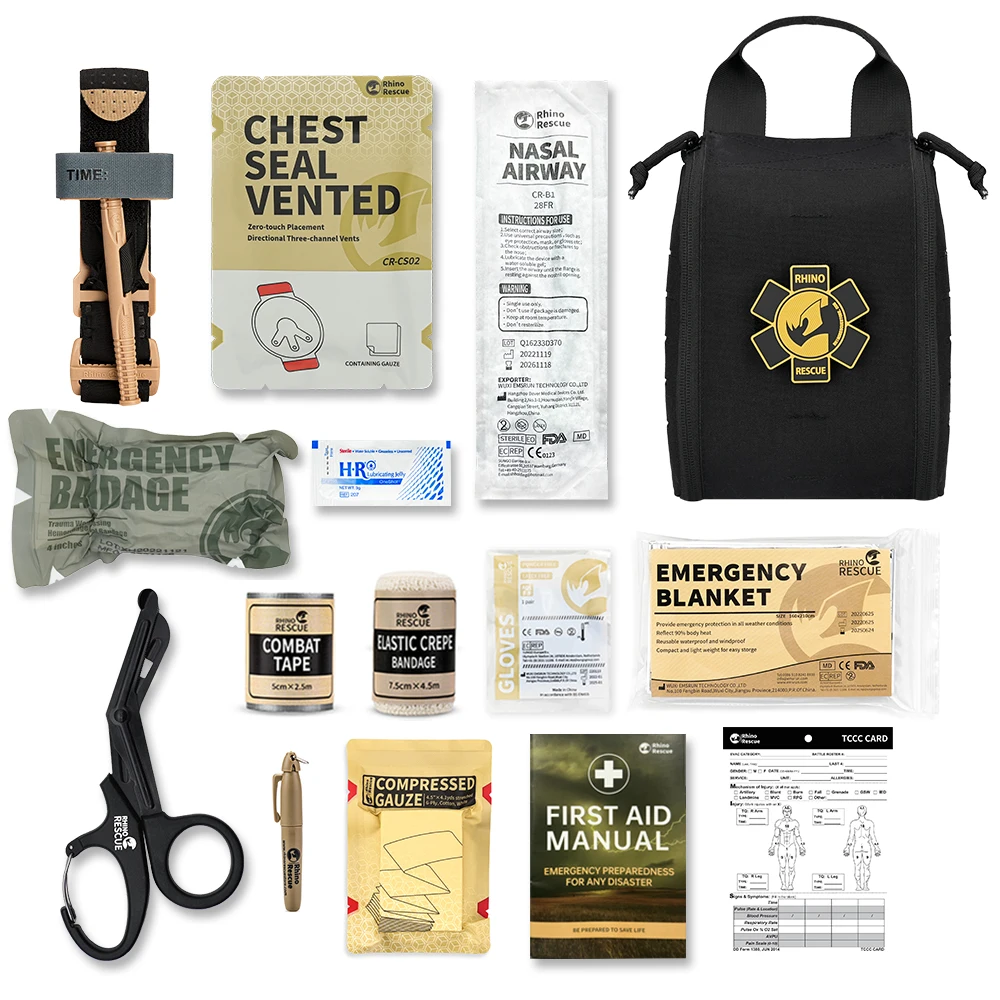 Rhino-Rescue-First-Aid-Kit-Tactical-Camping-Bag-IFAK-Pouch-With-Molle ...