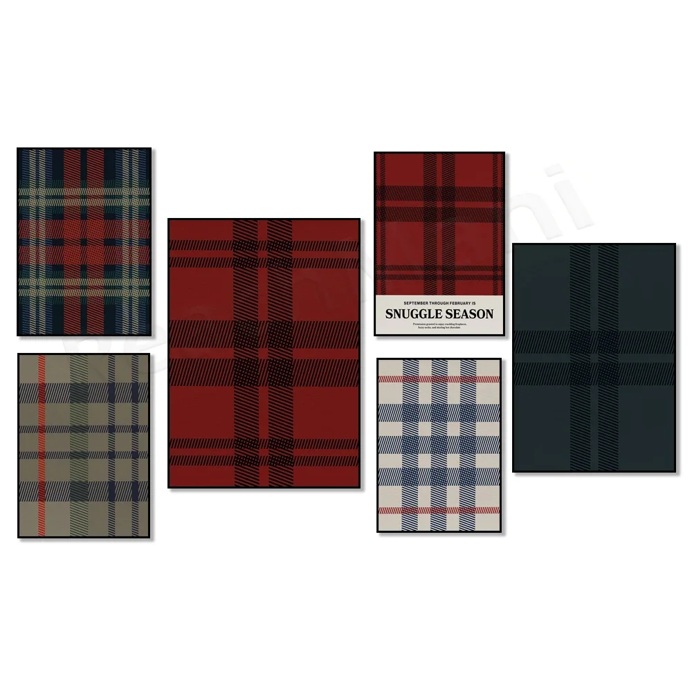 Winter and autumn plaid print, seasonal print, holiday plaid pattern ...