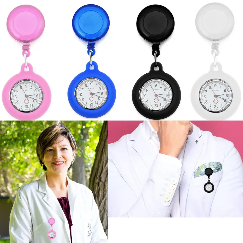 1PC-New-Retractable-Nurse-Watch-Clip-on-Fob-Watch-Doctor-Medical ...