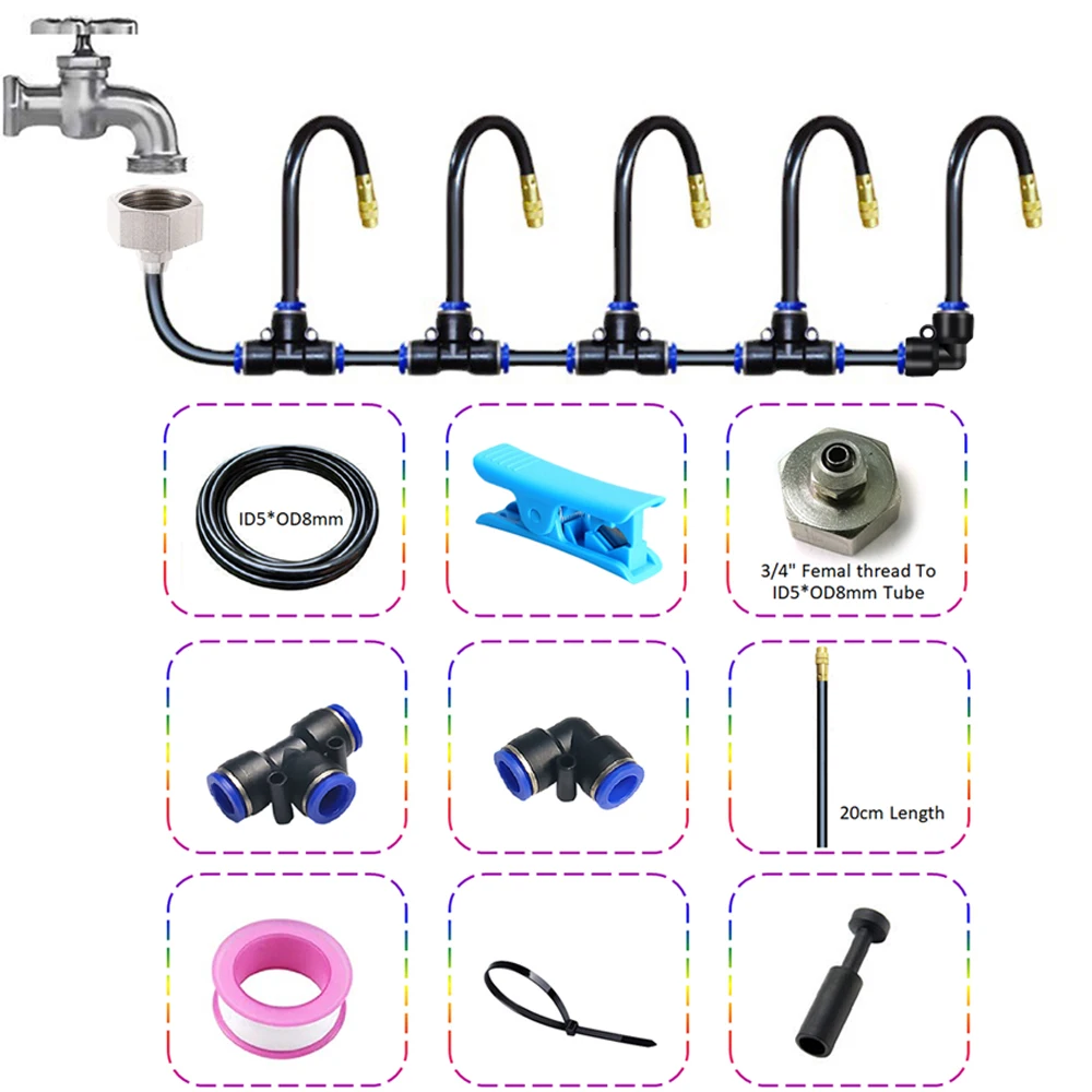 Adjustable-Misting-Nozzle-Kit-DIY-Universal-Spray-Atomizer-Quick-Push-Lock-Joint-OD8mm-Tube-for ...