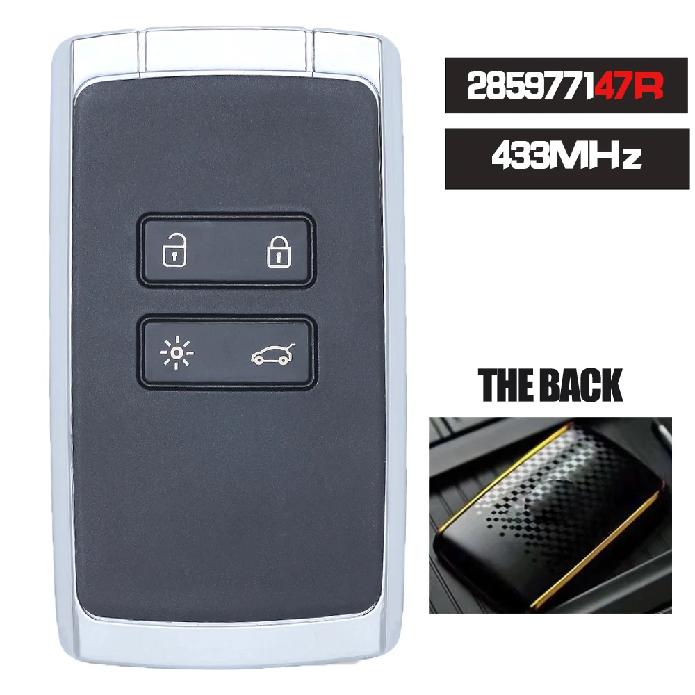 KEYECU P/N: 285977147R Keyless-Go Smart Remote Key Fob 433MHz PCF7945 ...