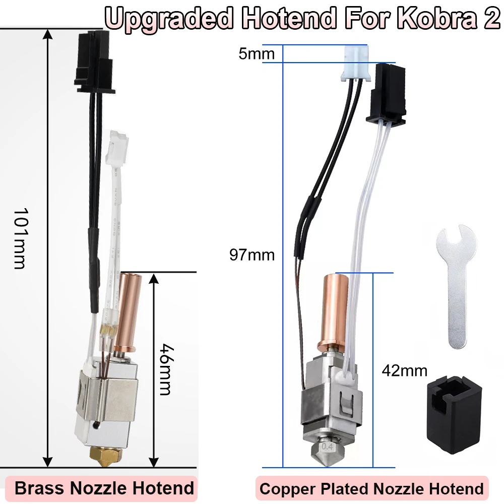 1/2sets Upgrade Ceramic Hotend For Anycubic Kobra 2 Kobra 2 Neo Pro Max ...