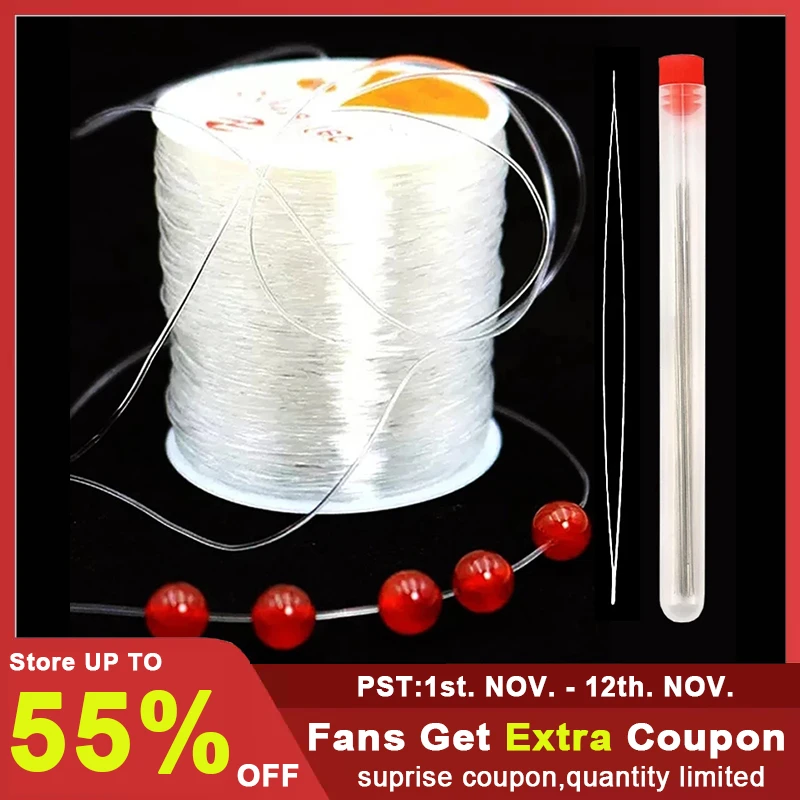 0.5-1.0mm Beading Thread For Diy Jewelry Making Supplies Stretch Cords ...