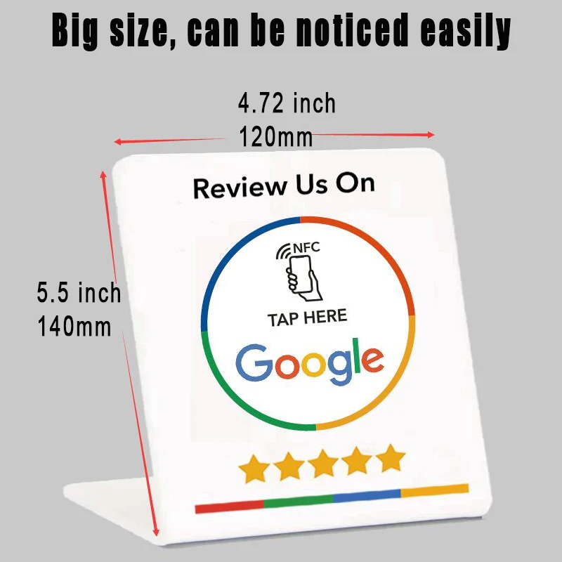 Google-Review-NFC-Stand-Display-Table-Display-NFC-Card-Stand-for-Google ...