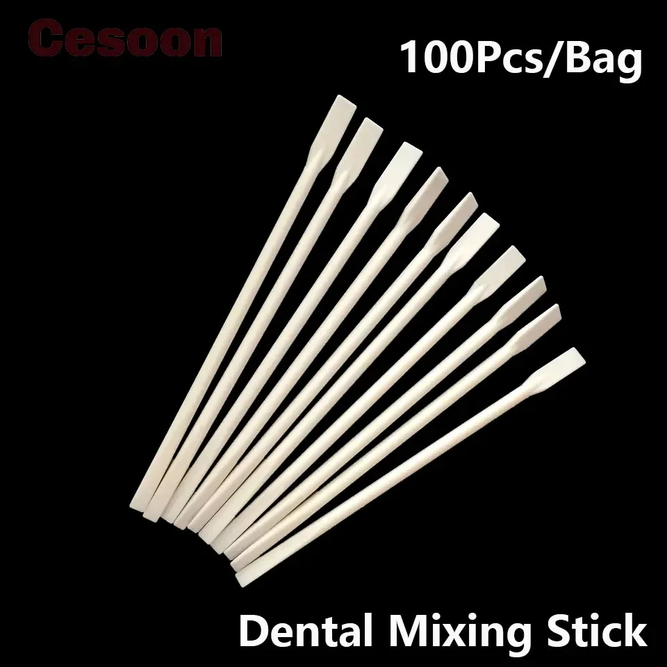 Cesoon-100Pcs-Bag-Disposable-Dental-Mixing-Sticks-Plastic-114-6mm-White ...