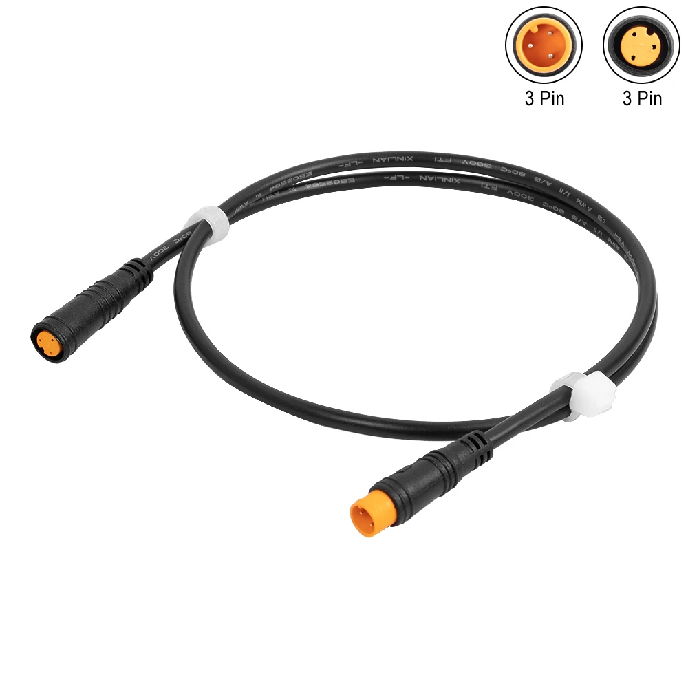 Bafang Ebike Kit 3 Pin Extension Cable For For BAFANG Electric Bike ...