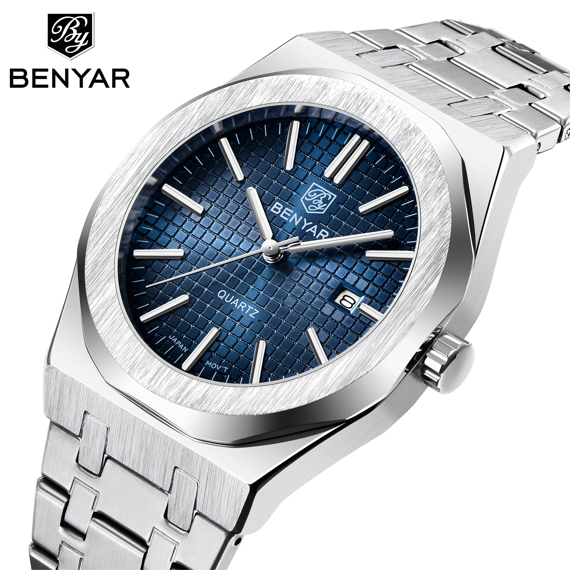 BENYAR-reloj-de-pulsera-de-cuarzo-para-hombre-cron-grafo-de-lujo ...
